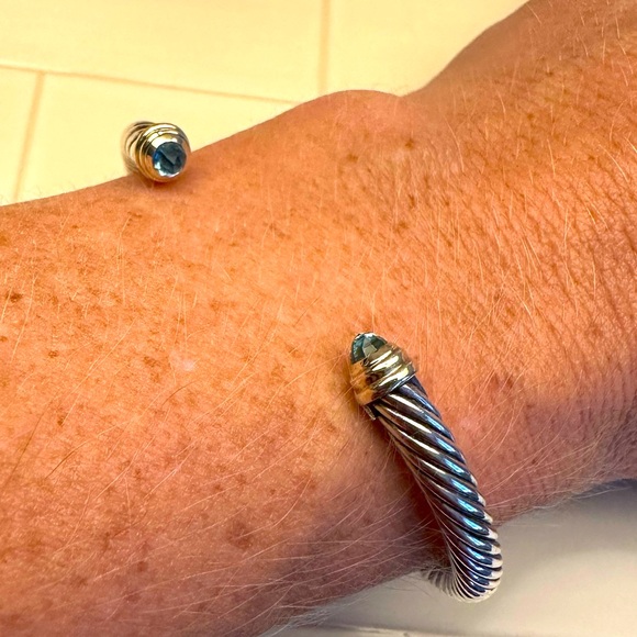 David Yurman | Jewelry | David Yurman Classic Cable Braceket With Blue ...